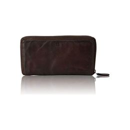Bellicci Leder-Geldb&ouml;rse "Greta" in Braun - (B)19,5 x (H)10 x (T)3 cm - 55% | Portemonnaies-etuis