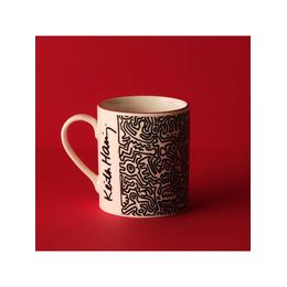 Bella Maison Kaffeetasse "Keith Haring" in Wei&szlig;/ Schwarz - 390 ml - 63% | Gedeckter-tisch