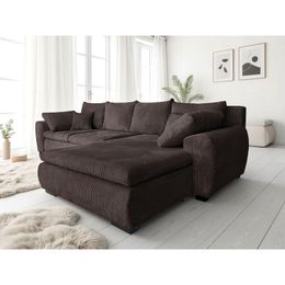Home Affaire Ecksofa &raquo;Cara Mia L-Form, B: 325 cm - OTTO. Verl&auml;ssliche Qualit&auml;t.&laquo; mit 4 Zierkissen, optional Bettfunktion & Bettkasten Luxus-Microfaser