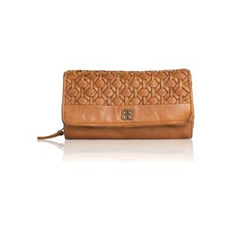 Bellicci Leder-Geldb&ouml;rse "Pedra" in Cognac - (B)19 x (H)10 x (T)4 cm - 55% | Portemonnaies-etuis