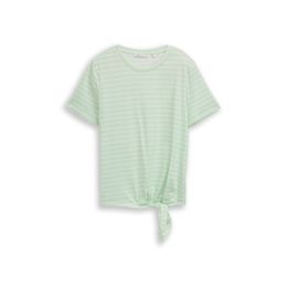 Tom Tailor Denim T-Shirt Damen Gr&ouml;&szlig;e M hellgr&uuml;n / offwhite