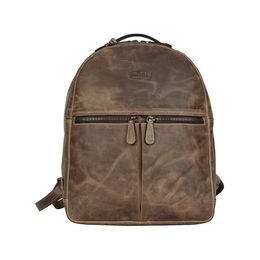 SPARWELL Leder-Rucksack "Trendy Tory" in Hellbraun - (B)27 x (H)33 x (T)9 cm - 62% | Damen-taschen
