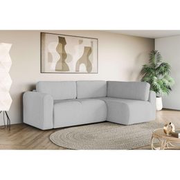 OTTO home Ecksofa &raquo;Zacharia wahlweise Schlafsofa mit Bettkasten, B/T/H 250/166/86 cm&laquo; L-Form mit Wellenunterfederung, Ottomane rechts oder links 
