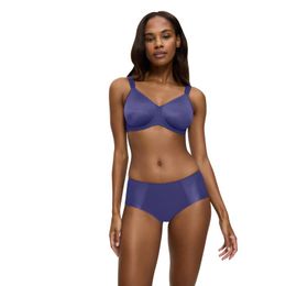 Triumph Damen Hipster &raquo;Essential Minimizer T&laquo; schimmerndes Jacquardmuster, elastisch, weich, blickdicht blau 40