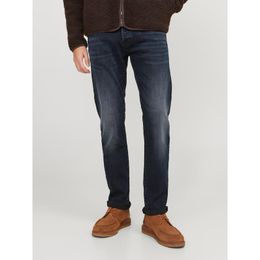 Jack & Jones Jack & Jones Herren Slim-fit-Jeans &raquo;JJIGLENN &ndash; Jeans mit Stretch, niedriger Leibh&ouml;he und Taschen&laquo; Baumwollmischung, slim fit blau 28, L&auml;nge 30