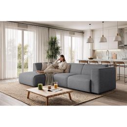 OTTO home Ecksofa &raquo;Merid L-Form, B: 295 cm - OTTO. Verl&auml;ssliche Qualit&auml;t.&laquo; jederzeit durch Module erweiterbar grau 100% Polyester