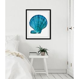 queence Bild &raquo;Kain&laquo; Foto Kunst Meer Wassertiere 1 Stk. tlg. HD Premium Poster-Druck inkl. Holzrahmen blau Acrylglas, Holz, Papier