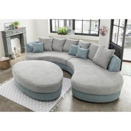 Home Affaire Ecksofa &raquo;Limoncello organische Formensprache, OTTOs Choice, L-Form&laquo; ergonomische Form blau 100% Polyester