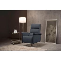 Egoitaliano Sessel &raquo;Kelly Designsessel, Clubsessel & Relaxsessel, bequem, zeitlos elegant&laquo; drehbar, manuelle Relaxfunktion mit Push-Back-Mechanismus grau