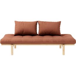 Karup Design Daybett &raquo;Pace&laquo; Set, 2 Stk. tlg. aus massiven Kiefernholz, inkl. Futonmatratze braun