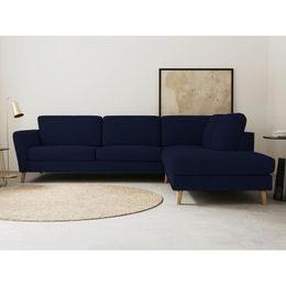 Home Affaire Ecksofa &raquo;MARSEILLE 278/202 cm, L-Form, Ottom. rechts/links, verschiedene Bez&uuml;ge&laquo; Massivholzbeine Eiche, Landhausstil, Wellenunterfederung