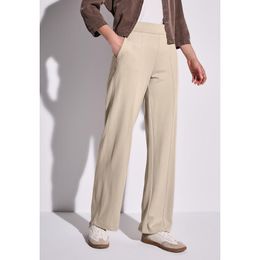 Street One Damen Street One Stoffhose Sommerhose mit seitliche Taschen beige 42, L&auml;nge 30