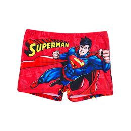 Superman Badeshorts 'Superman' Jungen Gr&ouml;&szlig;e 128 knallrot