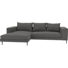Home Affaire Ecksofa &raquo;Aurora, L-Form, mit extra breiter Recamiere, 324 x 170 cm (BxT)&laquo; Designsofa mit tollem Sitzkomfort, extra hohe Metallf&uuml;&szlig;e 