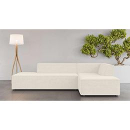 OTTO home Ecksofa &raquo;Ecksofa Cavan mit Ottomane links oder rechts bestellbar&laquo; L-Form mit Wellenunterfederung, Ma&szlig;e B/T/H: 270/180/72 cm beige 100% 