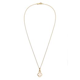 Elli Kette Damen Gr&ouml;&szlig;e 45 gold / wei&szlig;