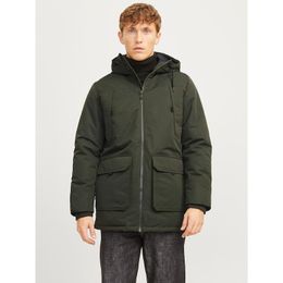 Jack & Jones Jack & Jones Herren Parka &raquo;JJCONSTRUCT PARKA&laquo; mit Kapuze gr&uuml;n S