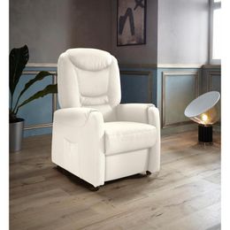Sit & More sit&more TV-Sessel &raquo;Morten&laquo; in Gr&ouml;&szlig;e M, wahlweise mit Motor und Aufstehhilfe beige Luxus-Kunstleder;NaturLEDER (echtes Rindsleder);Luxus-Microfaser (