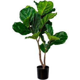 Creativ green Kunstbaum &raquo;Ficus Lyrata&laquo; gr&uuml;n Kunststoff
