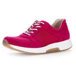 Rollingsoft Damen rollingsoft Keilsneaker , Freizeitschuh, Halbschuh, Schn&uuml;rschuh mit herausnehmbarer Innensohle pink 37