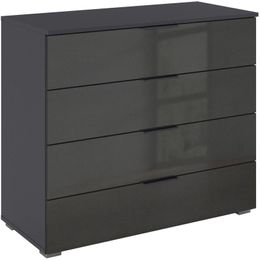 OTTO home Schubkastenkommode &raquo;Sideboard Schubladenkommode AGORDO mit Dekor- oder Hochglanzfront&laquo; in zwei Griff-Farben, Breite 80 cm, vier gro&szlig;e und 