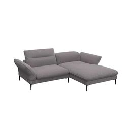 FLEXLUX Ecksofa &raquo;Salino, Funktionssofa mit Recamiere, Relaxsofa, Ecksofa&laquo; Sofa mit Arm- und Kopfteil-Verstellungen, Kaltschaum & Stahl-Wellen braun 