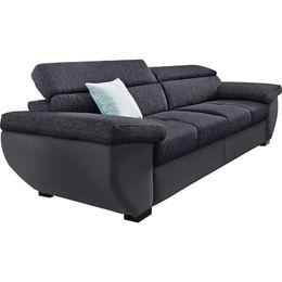 COTTA 2,5-Sitzer &raquo;Speedway&laquo; Big-Sofa mit Kopfteilverstellung Kunstleder SOFTLUX / Luxus-Microfaser (100% Polyester);Flachgewebe (100% Polyester) / 