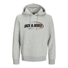 Jack & Jones Jack & Jones Herren Kapuzensweatshirt &raquo;JCORAY BRANDING SWEAT HOOD FST&laquo; grau S