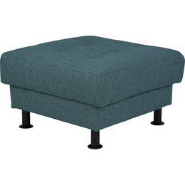 Home Affaire Polsterhocker &raquo;Bengo&laquo; passend zu &raquo;Bengo&laquo;-Sofa blau Microfaser (100% Polyester);Struktur (100% Polyester);Kunstleder