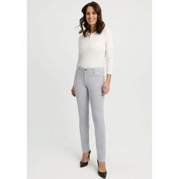 Wonderjeans Damen wonderjeans Slim-fit-Jeans &raquo;Classic&laquo; Klassischer gerader Schnitt silber 44, L&auml;nge 32