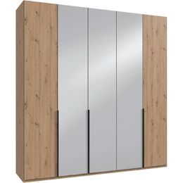 wimex Kleiderschrank &raquo;Mugano,in 5 Breiten,2 H&ouml;hen,2 Tiefen, viele Farben, Made in Germany&laquo; in Basic oder Premium Ausstattung, mit langen Griffen aus Metall,