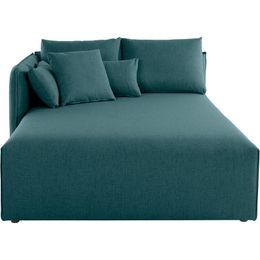 OTTO home Ottomane &raquo;N&ouml;re&laquo; Lounge-Modul - zum eigenen Zusammenstellen, Breite 138cm, Tiefe 168cm blau 100% Polyester