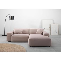Home Affaire Ecksofa &raquo;Glimminge L-Form auch in Breitcord, Feincord + Easy care-Bezug,&laquo; Breite 234, Zierkissen rosa 12% Polyacryl, 88% Polyester