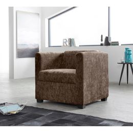 Home Affaire Sessel &raquo;Bob Cocktailsessel, Clubsessel, Loungesessel&laquo; in verschiedenen modernen Farben und Qualit&auml;ten braun Luxus-Microfaser (92% 