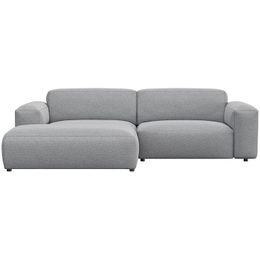 FLEXLUX Ecksofa &raquo;Lucera Chaislongue rechts oder links, L-Form, bequem&laquo; modern & anschmiegsam, Kaltschaum, Stahl-Wellenunterfederung grau 100% 