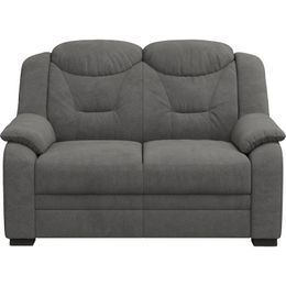 COTTA 2-Sitzer &raquo;Marcus&laquo; Sofa mit hoher R&uuml;ckenlehne grau 100% Polyester