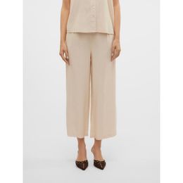 V&eacute;ro Moda Vero Moda Damen Culotte &raquo;VMMYMILO H/W CULOTTE PANT WVN GA&laquo; mit Leinen beige L (40), N-Gr
