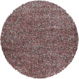 Ayyildiz Teppiche Hochflor-Teppich &raquo;Enjoy Shaggy&laquo; rund 50 mm H&ouml;he melierter Langflor, Wohnzimmer rosa Kunstfaser