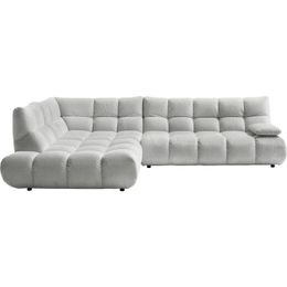 Home Affaire Ecksofa &raquo;Cozy Bubble, mit klappbarer Armlehne, Breite 324 cm&laquo; mit eleganter Steppung, Rundumbezug & weicher Polsterung 100% Polyester