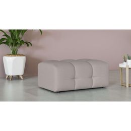 OTTO home Polsterhocker &raquo;Manilla, trendige Steppung, passend zur Serie, B/T/H 100/68/45 cm&laquo; mit Wellenunterfederung, in verschiedenen Materialien und 