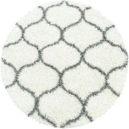Ayyildiz Teppiche Hochflor-Teppich &raquo;SALSA 3201&laquo; rund 50 mm H&ouml;he auch rechteckig, Pflegeleicht / Strapazierf&auml;hig / Shaggy/ Wohnzimmer beige Polypropylen (PP)