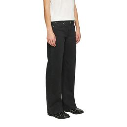 Qs Damen QS Stretch-Jeans &raquo;CATIE Wide Leg&laquo; im Five-Pocket Style grau 38, L&auml;nge 32