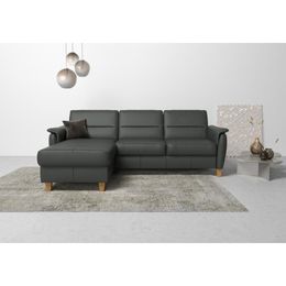Home Affaire Ecksofa &raquo;Palmera L-Form, B: 244 cm - OTTO. Verl&auml;ssliche Qualit&auml;t.&laquo; optional Bettfunktion & Bettkasten, Federkern grau Luxus-Microfaser (