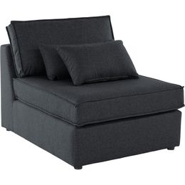 OTTO home Sofa-Mittelelement &raquo;Florid&laquo; als Teil eines Modulsofas,, fester Sitzkomfort, auch in Cord grau Baumwollmix (60% Baumwolle/40% Leinen);
