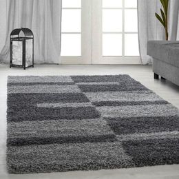 Ayyildiz Teppiche Hochflor-Teppich &raquo;Gala Shaggy 2505&laquo; rechteckig 30 mm H&ouml;he Langflor, L&auml;ufer, alle R&auml;ume, Wohnzimmer grau Kunstfaser