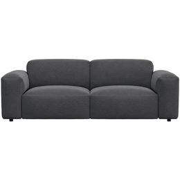 FLEXLUX 2,5-Sitzer &raquo;Lucera Sofa, super bequem durch hochwertigen Sitzaufbau mit Kaltschaum&laquo; modern & anschmiegsam, Designsofa grau 100% Polyester