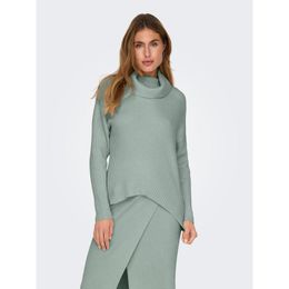Only Damen Only Rollkragenpullover &raquo;ONLKATIA LS SADDLE ROLL NECK CC KNT&laquo; grau S (36)