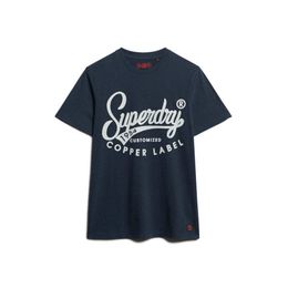 Superdry & Co T-Shirt 'COPPER' Herren Gr&ouml;&szlig;e M dunkelblau / wei&szlig;
