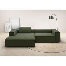 Home Affaire Ecksofa &raquo;Watertown, modernes XXL L-Form, 306 cm breit&laquo; Gro&szlig;z&uuml;giges Lounge-Sofa mit viel Platz f&uuml;r die Familie gr&uuml;n 100% Polyester