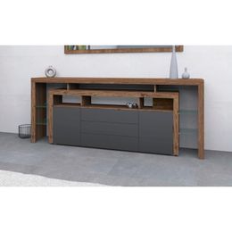 borchardt M&ouml;bel borchardt M&ouml;bel Sideboard &raquo;Rosario&laquo; Breite 220 cm grau